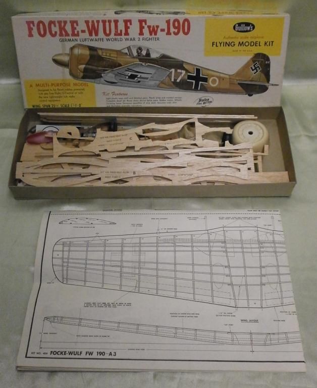 Guillow's Focke-Wulf Fw-190 Flying Model Kit