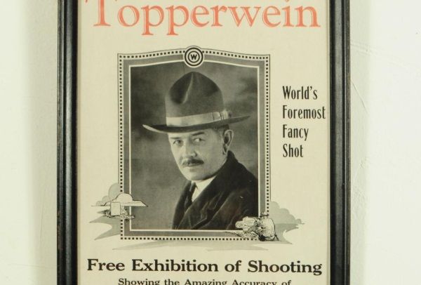 Ad Topperwein Winchester Exhibition Poster 1927