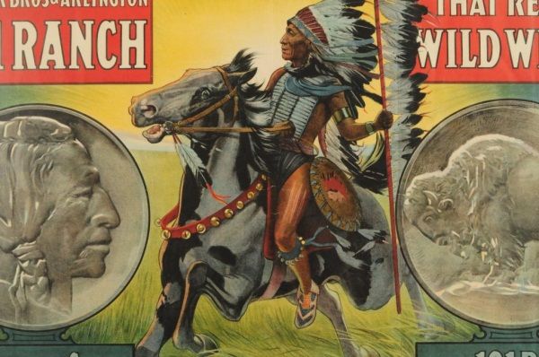 101 Ranch Chief Iron Tail Wild West Show Poster