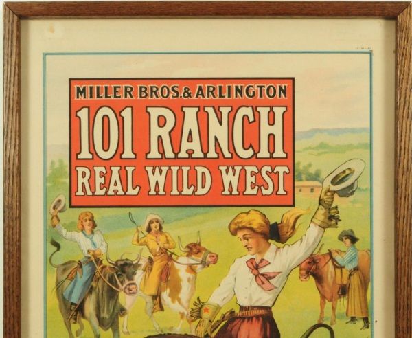 101 Ranch Wild West Show Cowgirl Poster 1911
