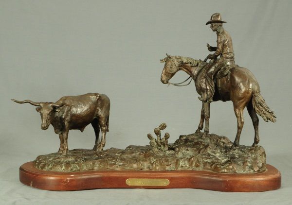 "The Brand Inspector" Jim Reno Western Bronze