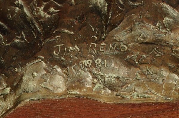 "The Brand Inspector" Jim Reno Western Bronze