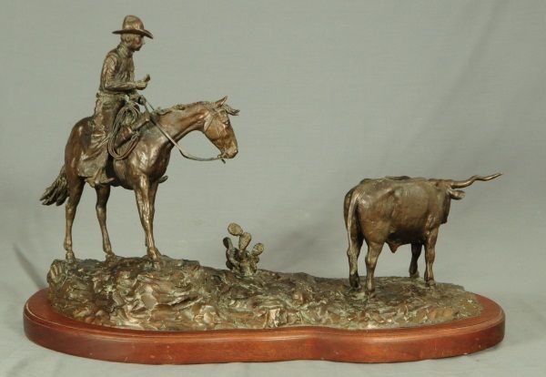 "The Brand Inspector" Jim Reno Western Bronze