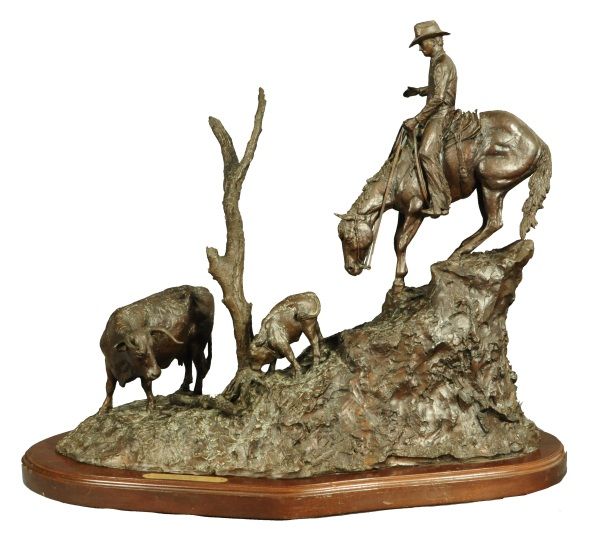 "Cow Pony" Jim Reno Western Bronze