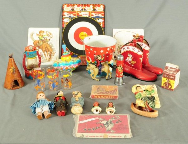 Collection Of Childs Cowboy Toys Roy Rogers