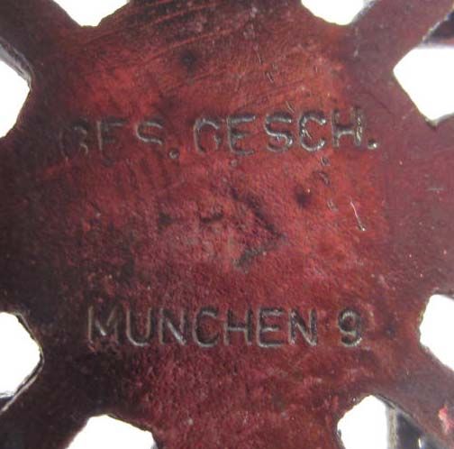 GERMAN NAZI LUFTWAFFE CROSS BADGE