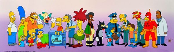 THE SIMPSONS CAST ANIMATION SERICEL