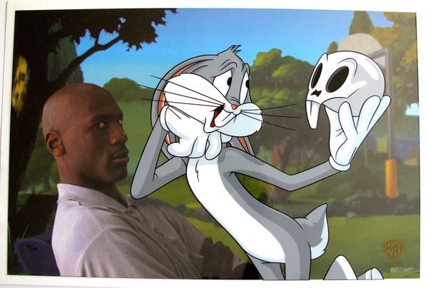 BUGS BUNNY MICHAEL JORDAN WARNER BROS ANIMATION SERICEL TO PLAY OR NOT ...