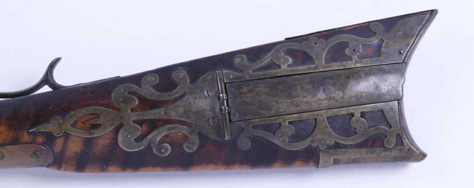 Kentucky Long Rifle Cal .36 SN:NVSNEarly percussion long rifle circa ...