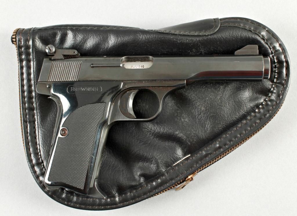 Browning Mdl 55 Cal .380 SN:72N15569Belgium made semi auto pistol with ...