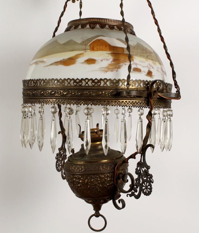 Antique Brass Saloon Lamp From Virginia City, NVConverted to electric ...