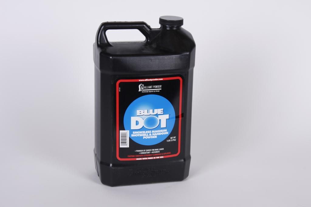 Alliant "Blue Dot" Smokeless Powder5 lb plastic container.