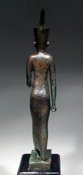 An Egyptian Bronze Statuette of the Goddess Neith