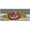 A Roman Carnelian Intaglio Set in Roman Gold Mount