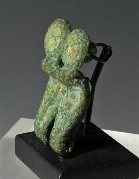 An Egyptian Bronze Double Uraeus