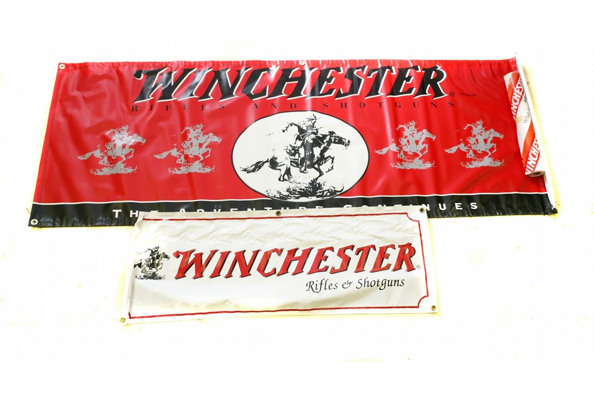 Lot 121 - Asst'd Winchester Banners & Liner