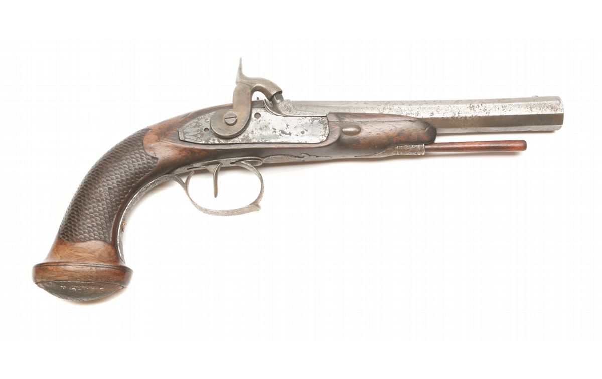 Lot 919 - Belgian - Dueling pistols - .52 cal - pistol