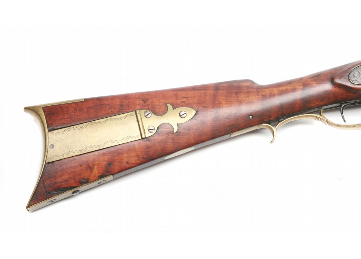 Lot 954 - Henry Parker - Kentucky Half Stock Percussion - .45 cal - rifle