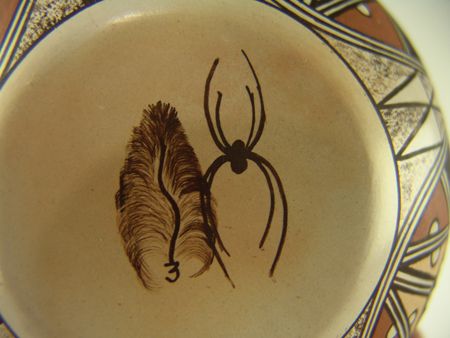 Hopi Pottery Jar - Feather Woman (Spider)