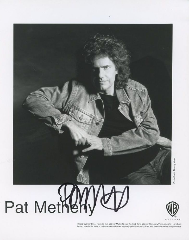 Pat Metheny Signed 8x10 Photo (Roger Epperson LOA)