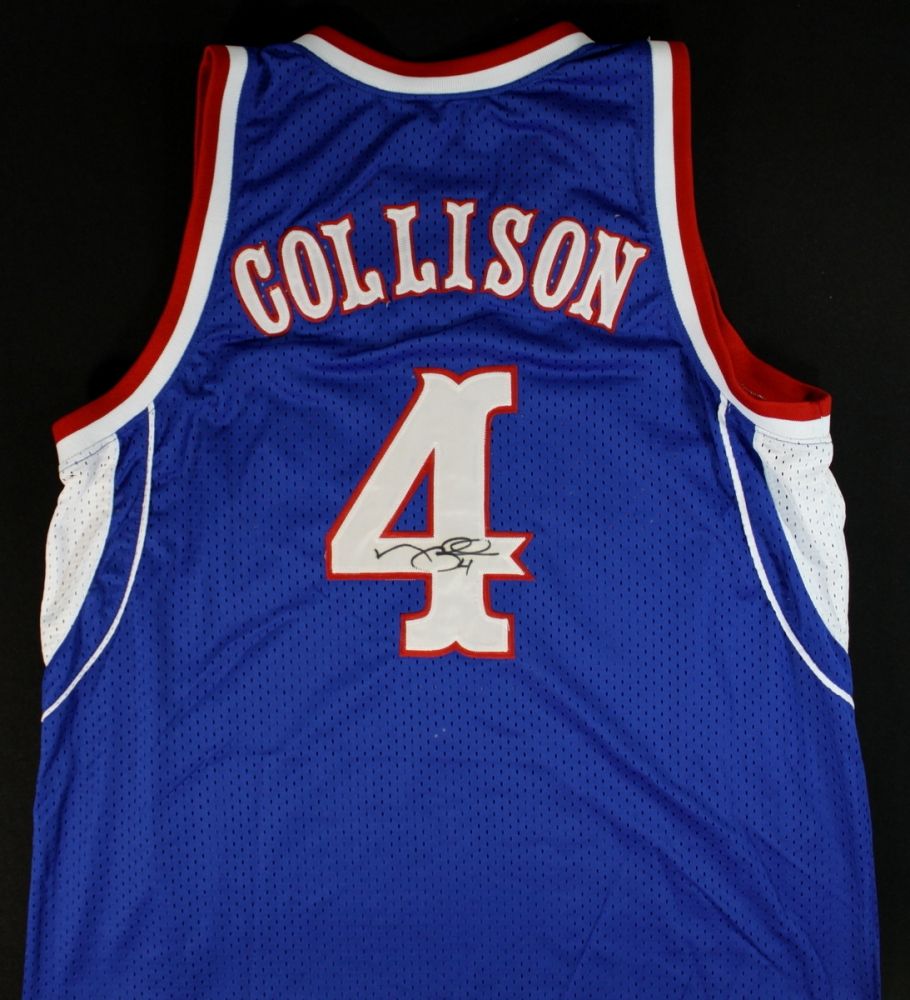 Nick Collison Signed Kansas Jersey (PA LOA)