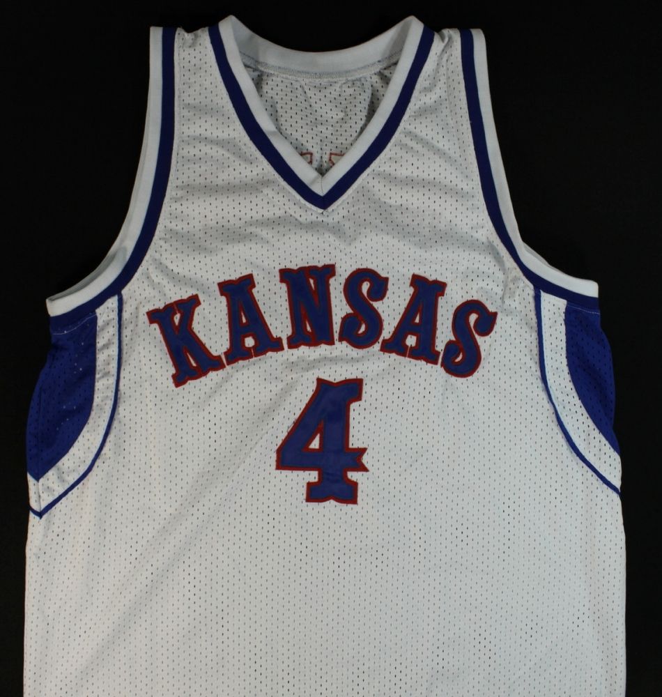 Nick Collison Signed Kansas Jersey (PA LOA)