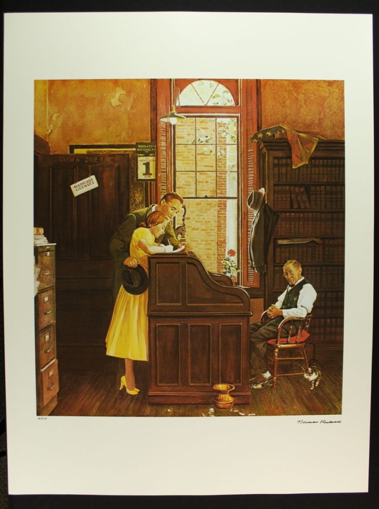 Norman Rockwell Limited Edition 25x33 Lithograph #46/2500 (PA LOA)