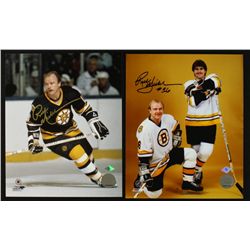 Lot of (2) Rick Middleton Signed Bruins 8x10 Photos (PA LOA)