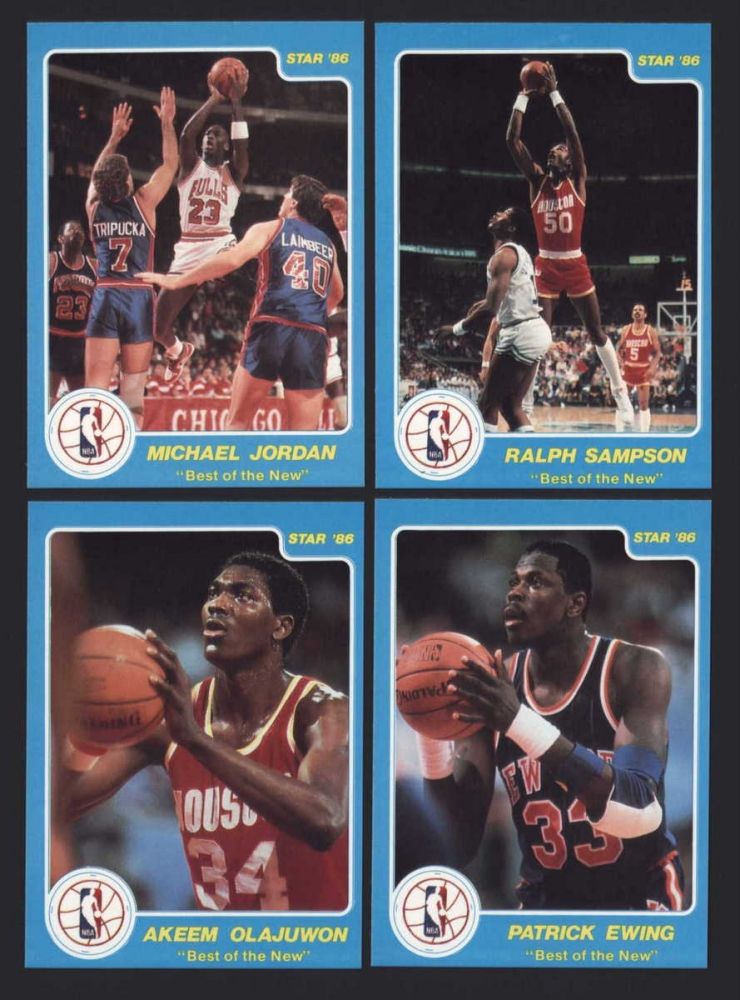1986 Star "Best of the New" Set with Michael Jordan, Patrick Ewing ...