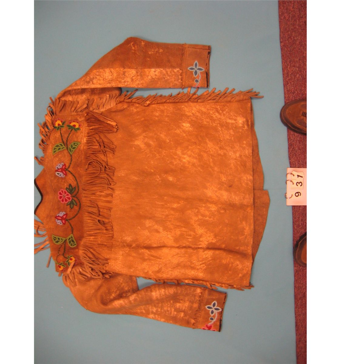 Indian Scout Jacket, buffalo hide, beaded