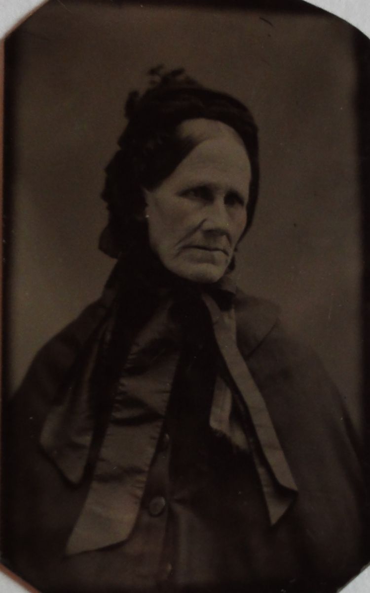 2 Vintage tin-types, Nancy Stuart. Mother of Granville and Tom Stuart ...