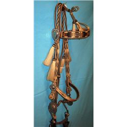 Horse hair bridle, Prison made, w/ sterling silver bit