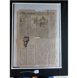 2 Newspapers: Rocky Mountain Husbandman, 8/30/38. Features the killing ...