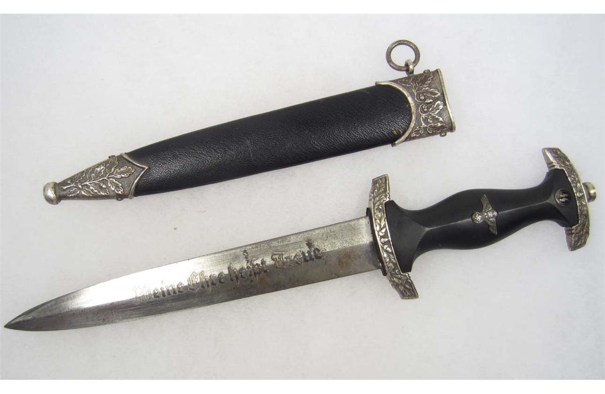 RARE GERMAN NAZI WAFFEN SS PRESENTATION HEINRICH HIMMLER DAGGER W/ SCABBARD
