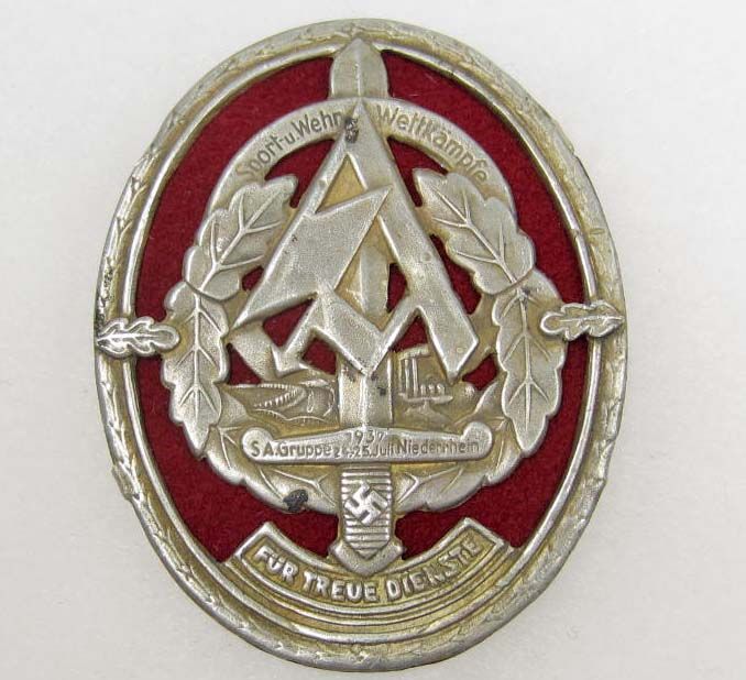 GERMAN NAZI SA BADGE