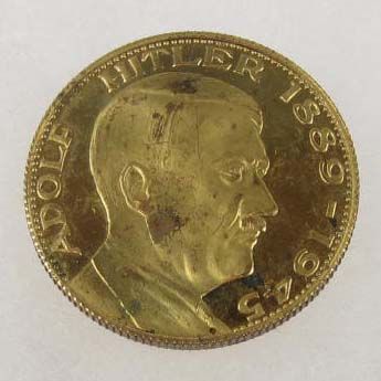 GERMAN NAZI DICTATOR ALDOF HITLER COMMEMORATIVE COIN