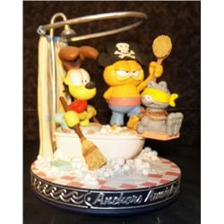 Hand Painted Porcelain Garfield Music Box