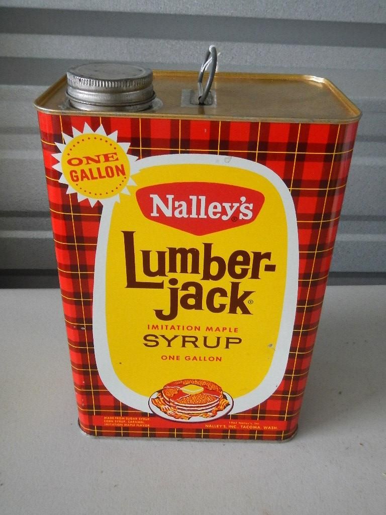 Nalley's Lumber Jack Syrup Tin
