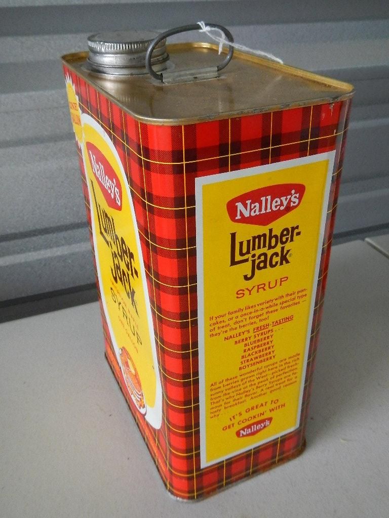 Nalley's Lumber Jack Syrup Tin
