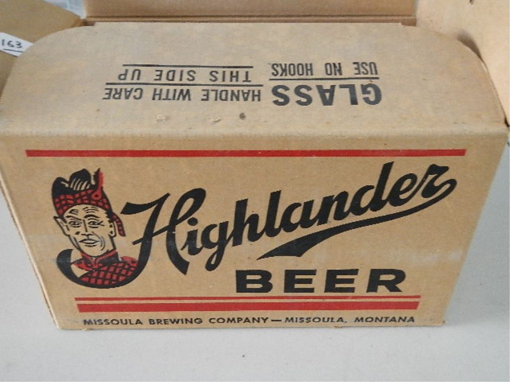 Highlander Beer Box and Bottles