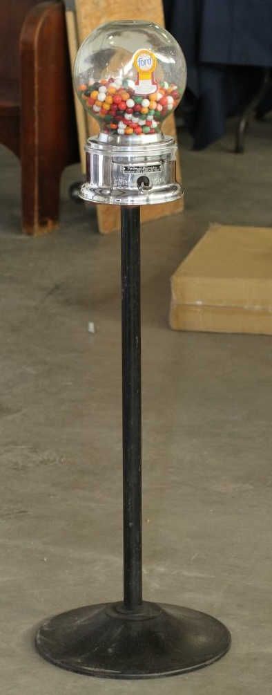 Original Ford Gum Ball Machine on Stand
