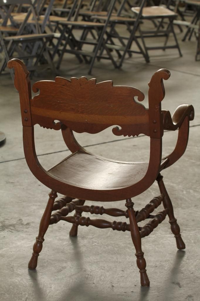 Antique Chair with Carved Face.
