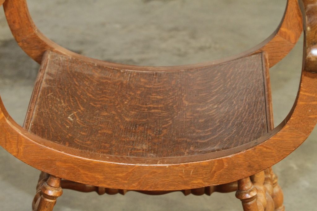 Antique Chair with Carved Face.