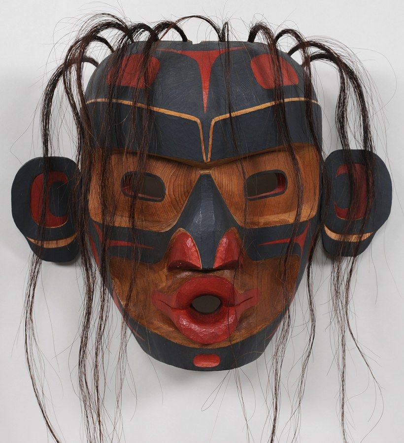 Kwa-giulth Tsonoqua Mask Carved by Joe Peters Jr. 1984 12" H. 16" W ...
