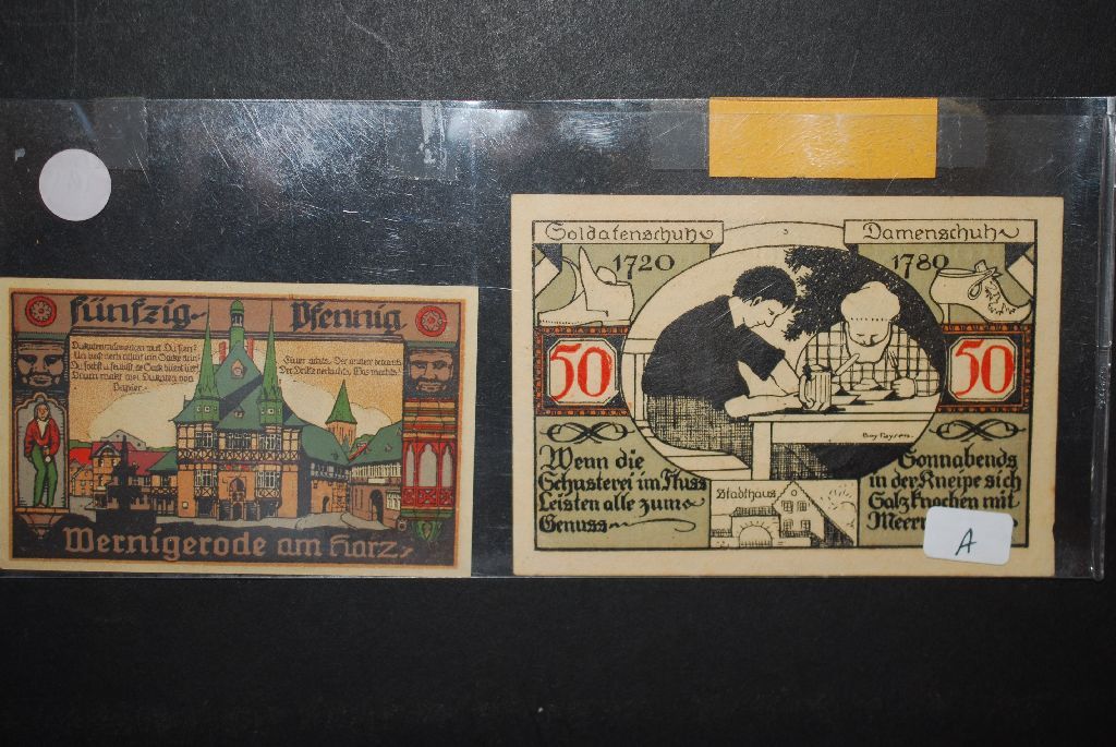 1921 German Notgeld 50 Pfennig Foreign Bank Note Town Of Weissenfels ...