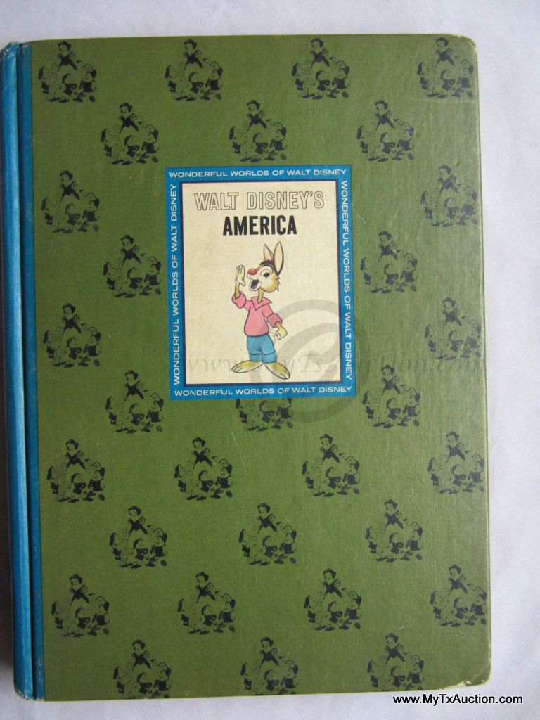 1965 Vintage Walt Disney's America Story Book