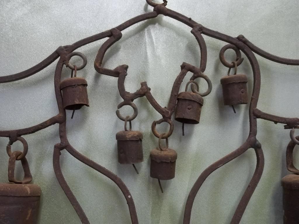 Western Themed Cow Head Cowbell Wind Chime