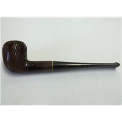 Carved Yello-Bole Briar Wood Tobacco Pipe