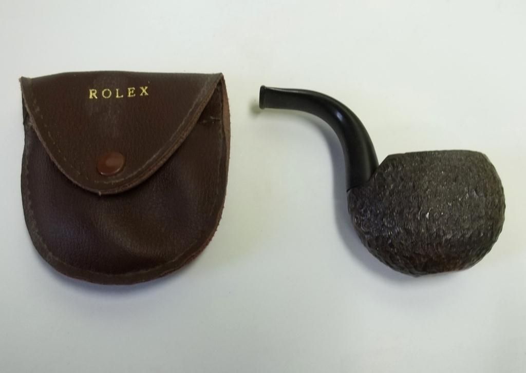 Rolex Folding Pocket Pipe w/Leather Pouch