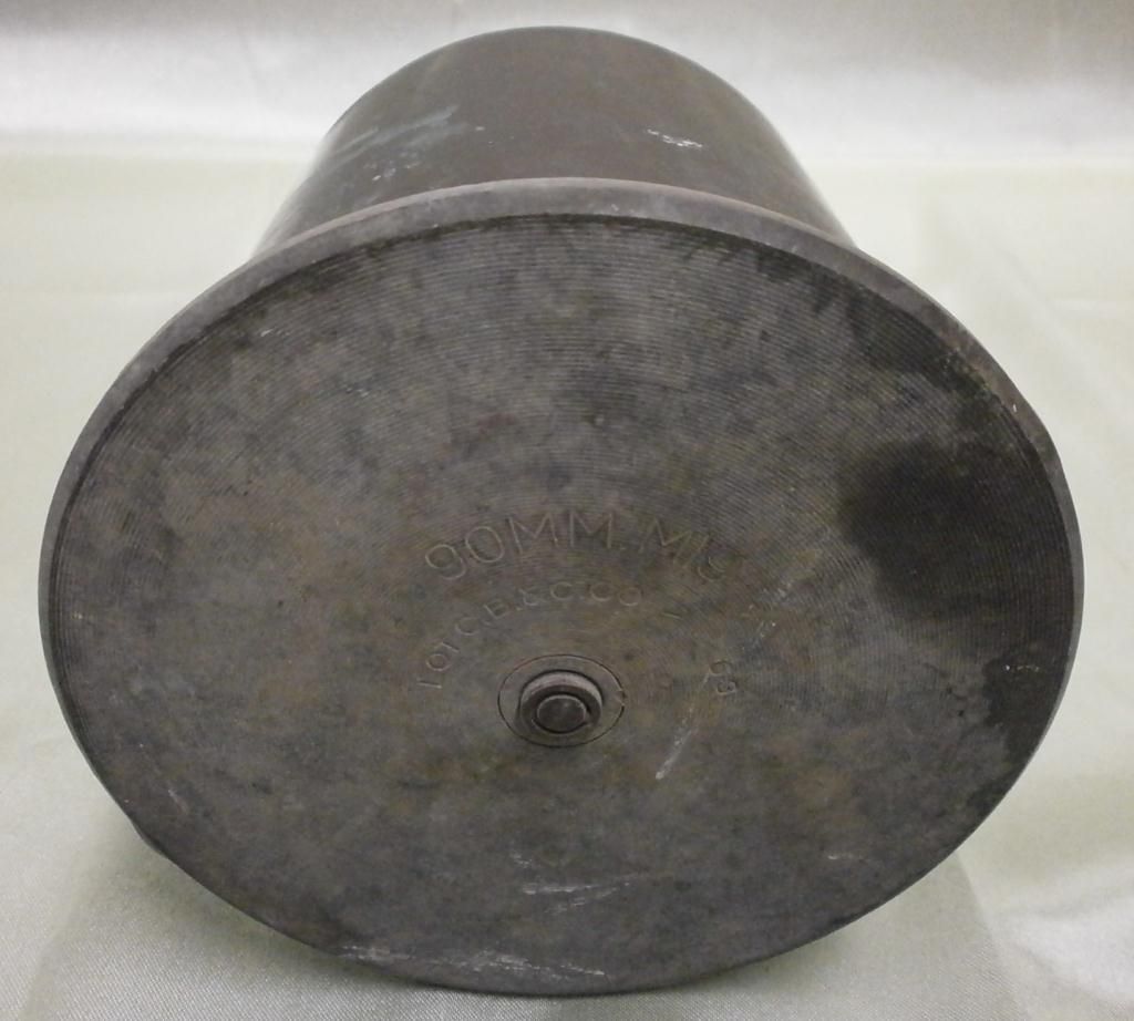 Brass 90MM M19 Artillery Shell Casing - 1943